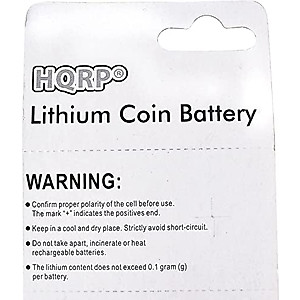 HQRP 4-Pack Lithium Battery Compatible with MyQ Garage Door Sensor