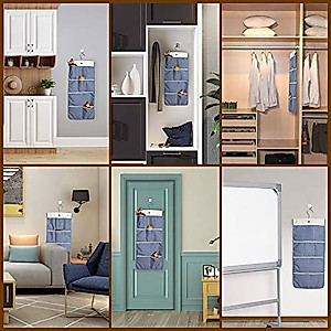 Hanging Organizer, Hanging Storage Bags, Cotton Fabric, 11 Pockets