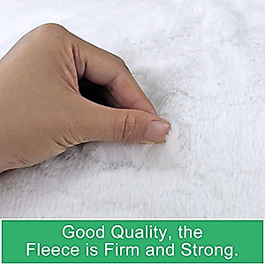 Ultra Soft Faux Fur Area Rugs Faux Rabbit Fur Round Rug, Living Room Rugs for Bedroom, Dining Room, Living Room, Easter Cartoon Bunny Eggs