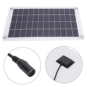 MLMLH Solar Battery Panel,solar panel kit 7.5W 12V Portable Stable Efficient Outdoor Monocrystalline Silicon Solar Cell Panel for DIY Power Charger