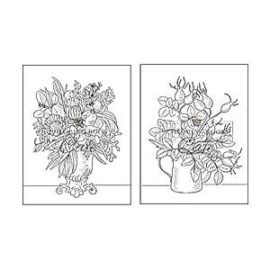 Winter Florals Coloring Book: An Adult Coloring Book Featuring Winter Floral Arrangements, Beautiful Holiday Bouquets and Exquisite Christmas Flowers