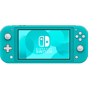 GALLIUMPI Newest Nintendo Switch Lite - Turquoise Game Console, 5.5” LCD Touch 1280x720 Screen, Built-in +Control Pad, WiFi, Bluetooth 10-in-1 Bundle