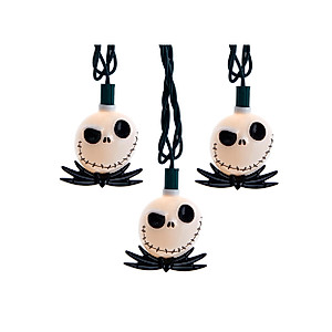 Kurt S. Adler 10 Nightmare Before Christmas Jack Skellington Light Set, 11.5-Foot, Multi-Colored