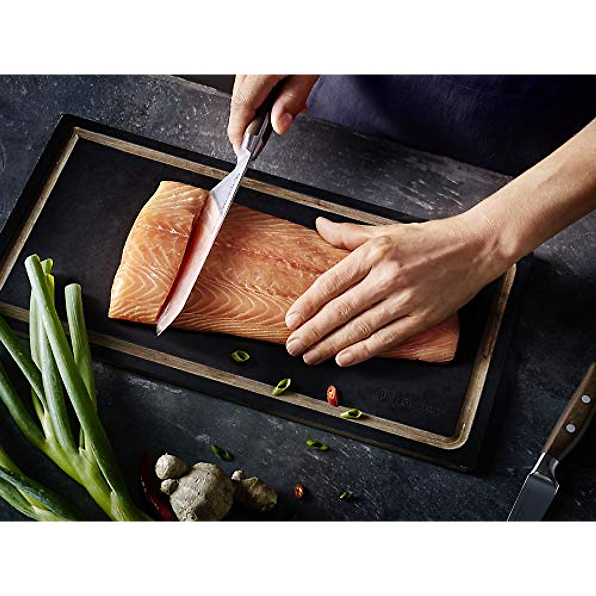 Wusthof Epicure Santoku, Hollow Edge, One Size, Brown, Stainless