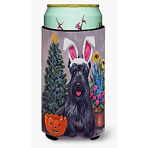 Caroline's Treasures PPP3138TBC Scottish Terrier Scottie for All Seasons Tall Boy Hugger Can Cooler Sleeve Hugger Machine Washable Drink Sleeve Hugger Collapsible Insulator Beverage Insulated Holder