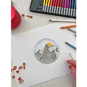 Chalk-Pastel Artist Colored Pencil - STABILO CarbOthello - ARTY+ - Tin Set of 60 Colors + Eraser, Sharpener, Blender - Watercolor Effects, Sketching, Drawing, Coloring