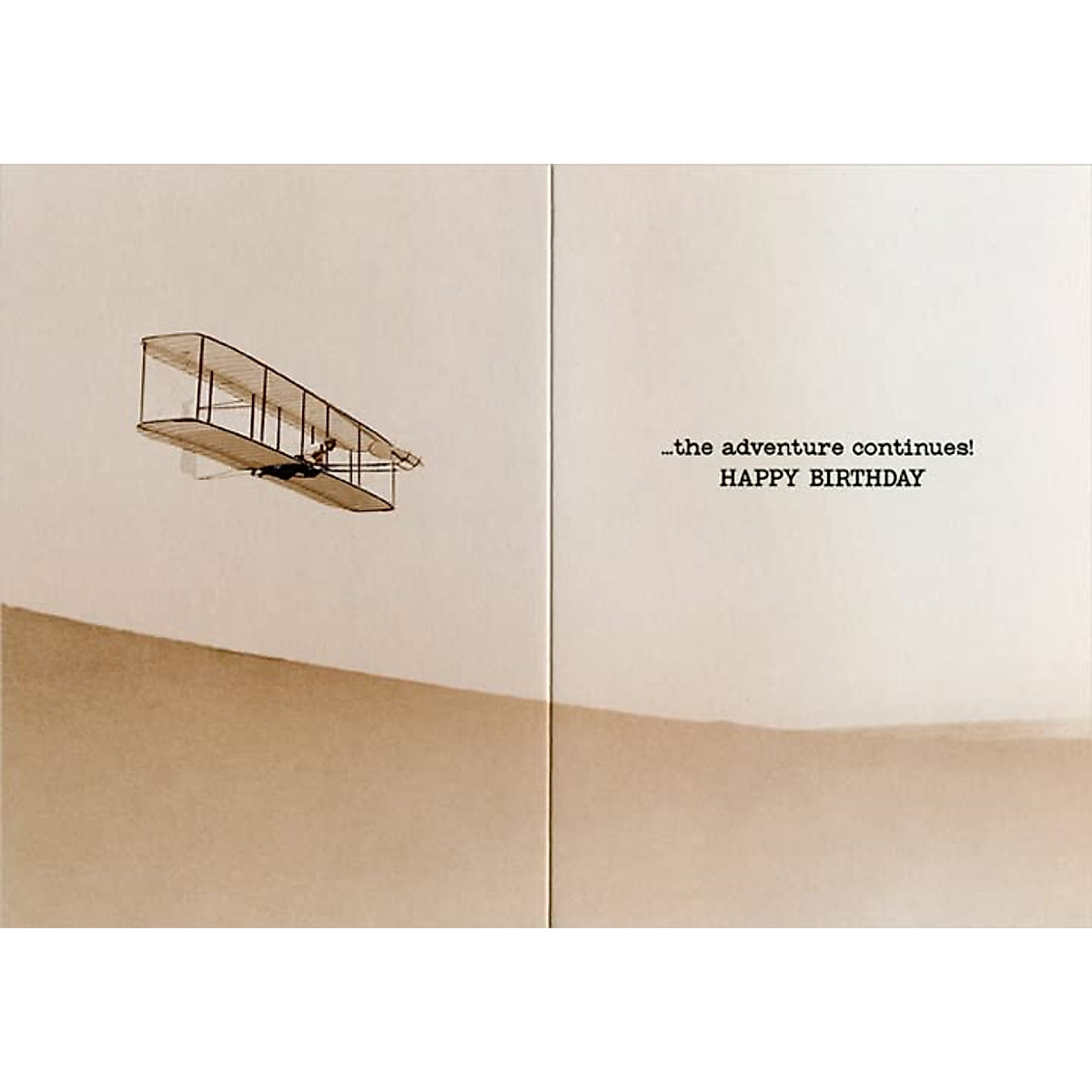 Avanti Press Wright Brothers Airplane Test Flight Vintage Photograph America Collection Birthday Card