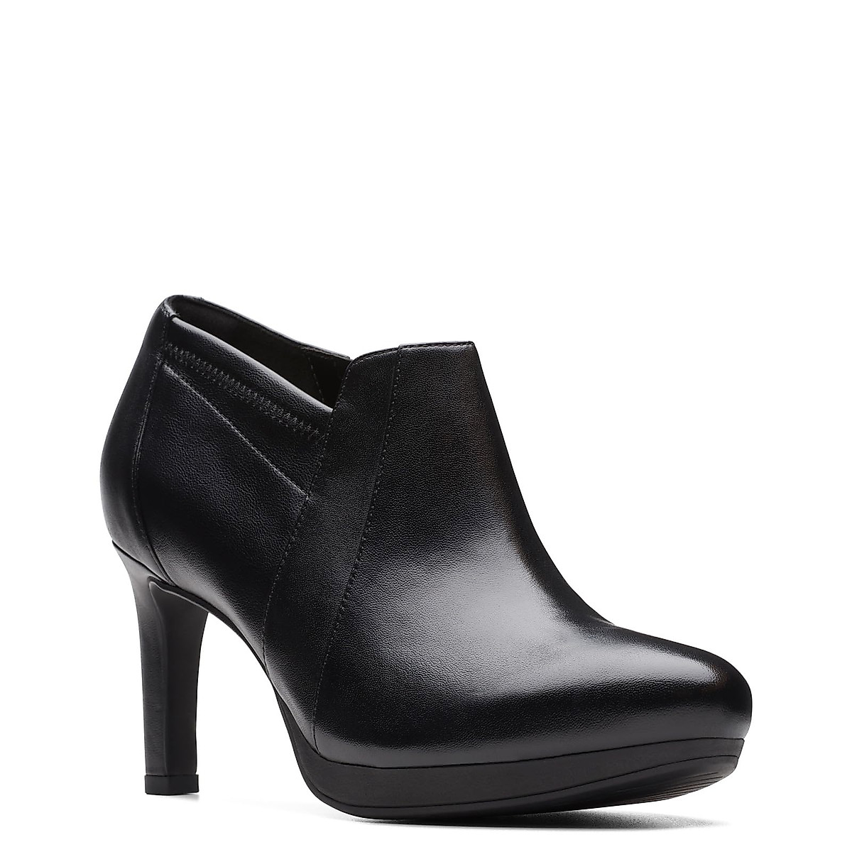 Clarks Women's Ambyr Hope Ankle Boot, Black Leather, 9