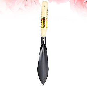 3pcs Transplanting Scoop Weeding Pointed Flower Soil Shovel Tool for with Bonsai Planting Pot Camping Portable Moving Wooden Handle Smoothing Mini Garden Steel Stainless