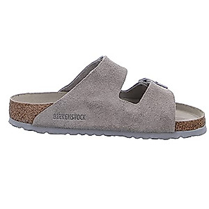 BIRKENSTOCK Unisex's Slides, Gray, 42 EU