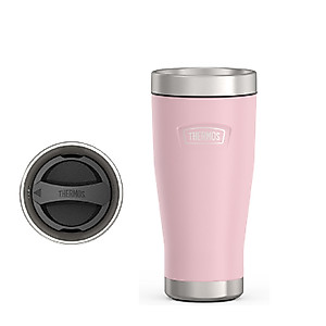 THERMOS ICON SERIES, Stainless Steel Tumbler, Sunset Pink, 16 oz
