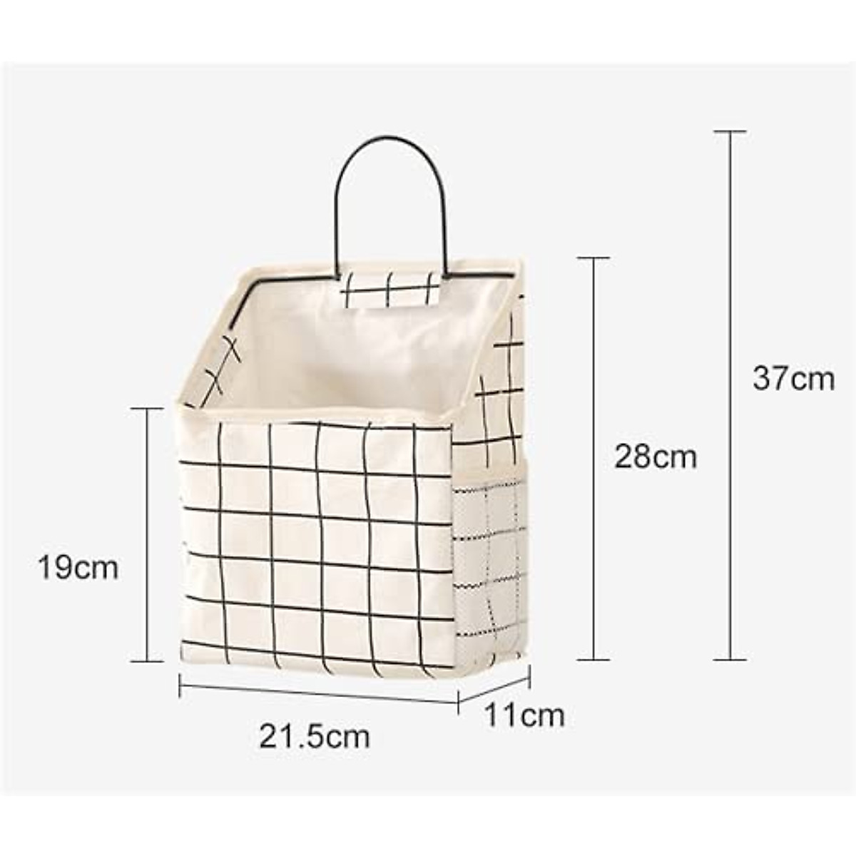 Symmak Storage Bags Hanging Storage Bag Wall Hanging Organizer Bins Pocket Wall Hanging Storage Basket Pocket Storage Bag Organizer for Door Closet Room (2 Packs)