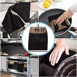 DuoPhi Kitchen Towels Set Giraffe Sunset Dish Towel Animal Print Dishcloths 2 Pack, 18x28 Inches Absorbent Soft Cotton Dish Cloths Bar Towels & Tea Towels, (LTL-210707-SLXM03391WJGBDPI)