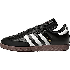 adidas Men's Samba Classic Soccer Shoe,Black/Running White,10.5 M US