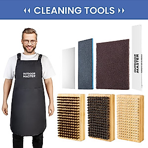 OutdoorMaster Ski Snowboard Tuning and Waxing Kit with Waxing Iron,Universal Wax,Edge Tuner,Brush,Wax Scraper,Ptex,Fixer Screw,Rubber Band (Black, XL-Upgrade)