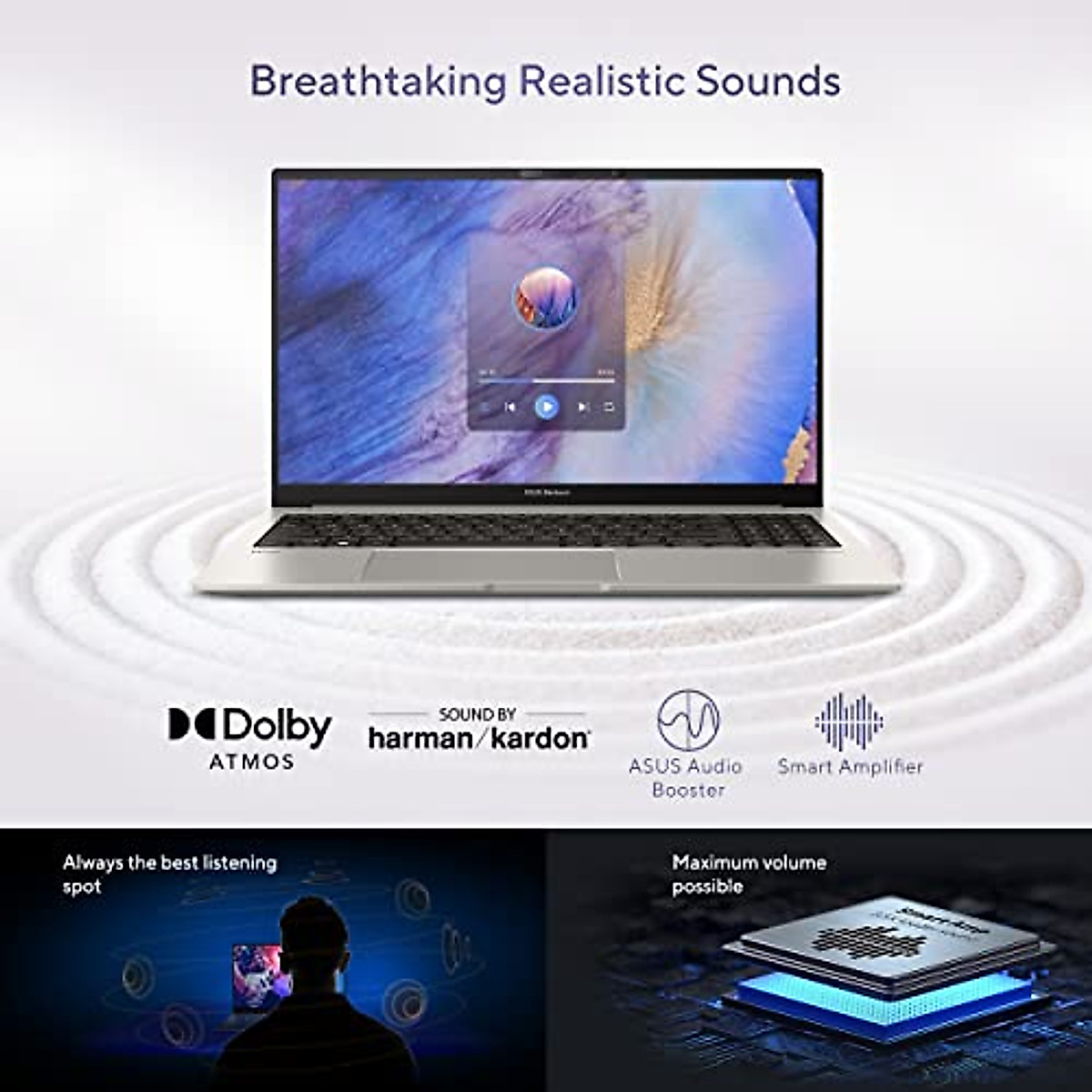 ASUS Zenbook 15 OLED Laptop, 15.6” OLED 2.8K Display, AMD Ryzen 7 7735U CPU, AMD Radeon Graphics, 32GB RAM, 1TB SSD, Windows 11 Home, Basalt Grey, UM3504DA-DS76