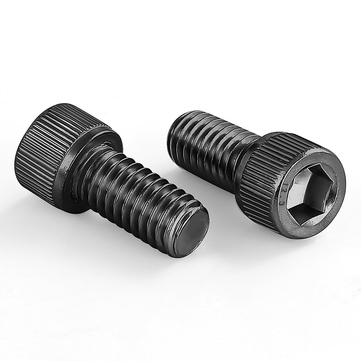 M3-0.5 x 8mm Socket Head Cap Screws Bolts, Class 12.9 Black Alloy Steel, DIN 912, Fully Threaded, 100 PCS
