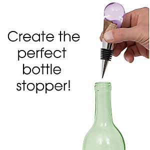 Deluxe Bottle Stopper Turning Kit with 2 Silicone Stoppers 3 Classic Chrome Stoppers 19/64 inch Drill Bit 1 inch 8 tpi Chuck and Ratcheting Handle with 3/8 inch Tap