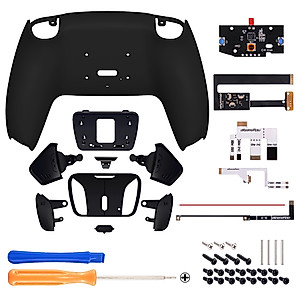 eXtremeRate Black Programable RISE4 Remap Kit for PS5 Controller BDM 010 & BDM 020, Upgrade Board & Redesigned Back Shell & 4 Back Buttons for PS5 Controller - Controller NOT Included
