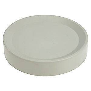 GANAZONO Round Planter Plant Caddy with Moving Caster Invisible Wheels Round Shape Dolly Planter Tray Pallet Potted Plant Stand for Home Indoor Outdoor Garden White Flower Pots Outdoor