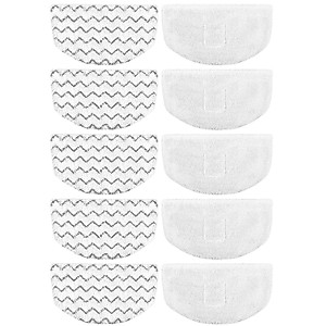 Extolife 10 Pack Steam Mop Replacement Pads for Bissell Powerfresh Steam Mop 1940 1806 1544 2075 2685A 2181 2814 Series, Model 19402 19404 19408 19409 1940A 1940F 1940Q 1940T 1940W B0006 B0017 2075A