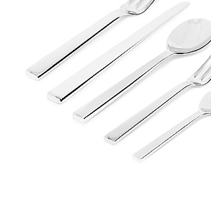 Alessi Pcs.Cutlery Santiago 5 Piece Cutlery Set, Silver