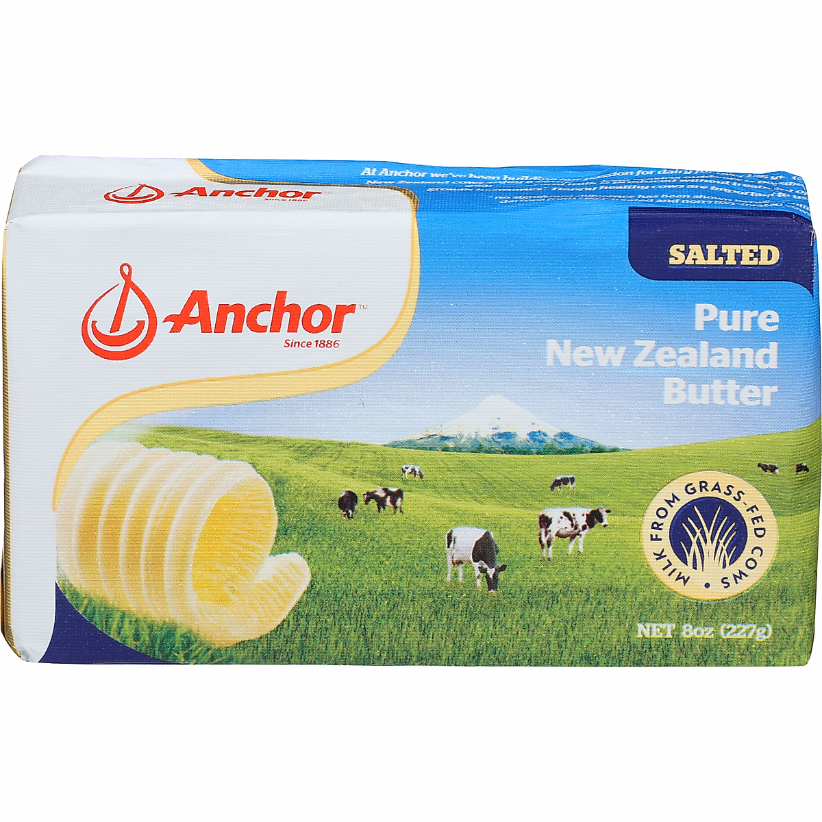 ANCHOR BUTTER New Zealand Butter Salted, 8 OZ