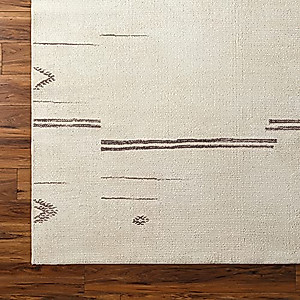 Livabliss x Becki Owens Rivi Moroccan Area Rug , 5'3" x 7', Cream/Charcoal