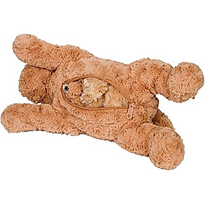 PixieCrush Stuffed Animals - Mommy Dog with 4 Stuffed Puppies in her Tummy - Cute Plushies and Stuffed Toys for Girls and Boys - with Surprise Baby Animals