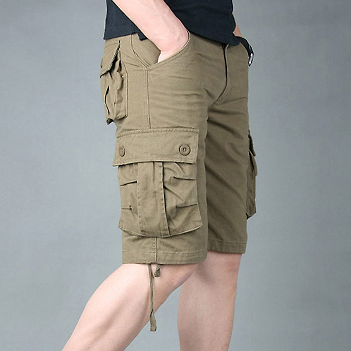 Big and Tall Board Shorts Mens Stretch Shorts Regular Big and Tall Pleat Front Summer Linen Shorts Casual Loose Cargo Shorts with Pockets 6 Inch Inseam Shorts Men Stretch Yellow 2X