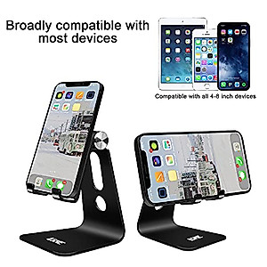 Adjustable Cell Phone Stand, LLSME Phone Holder, Cradle, Dock, Aluminum Desktop Stand Compatible with All Mobile Phone, iPhone, iPad Air/Mini