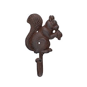 Iron Squirrel Coat Hook by Upper Deck