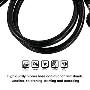 Uniflasy Propane Tank Adapter Hose 5 Feet 1lb to 20lb Converter for QCC1/ Type1 Propane Tank, LP and Gas Grill Replacement Hose Adapter Conversion Kit, 16.4oz Tank Converter Connects Barbeque Assembly