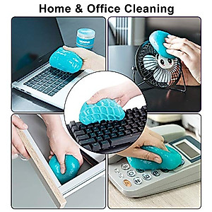 TICARVE Cleaning Gel for Car Cleaning Kit Detailing Putty Auto Cleaning Putty Detailing Gel Detail Tools Car Interior Cleaner Cleaning Slime Car Vent Cleaner (Orange Blue)