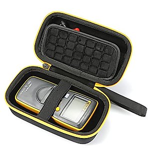 RAIACE Hard Storage Case Compatible with Fluke 101/106/107 Basic Digital Multimeter. (Case Only)-Black(Black Lining)