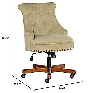 Linon Office Chair, Brown