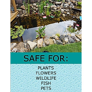 PondH2o Natural Stone Liner, Decorative Water Garden Koi Fish Pond Lining Real Gravel 1.9 Feet x 6.6 Feet (0.6m x 2m), Backyard Pond Liner Border