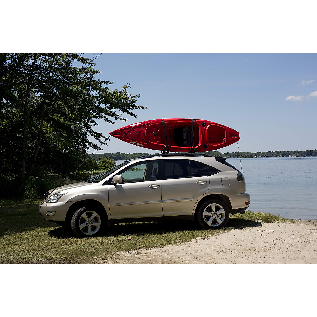 Attwood 11441-4 Kayak J-Style Roof Rack Carrier Kit, One Size