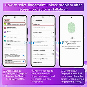 Lesakit 2 Pack Anti-Blue Light Privacy Screen Protector for Galaxy S20 Plus [Not Glass], [Support Fingerprint ID] Anti Spy TPU Flexible Film for Samsung Galaxy S20 Plus 6.7 inch - Purple