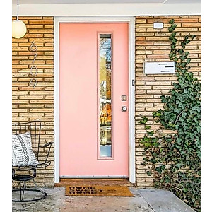 Modern Mid Century Wall Mounted Mailbox - Vintage Retro Contemporary Design (White/Silver)