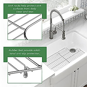 6639-ST Kitchen Bottom Basin Sink Rack for Kohler Whitehaven K-6488 and K-6489 304 Stainless Steel Sink