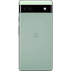 Google Pixel 6A 5G 128GB 6GB RAM Factory Unlocked (GSM Only | No CDMA - not Compatible with Verizon/Sprint) Global Version - Sage