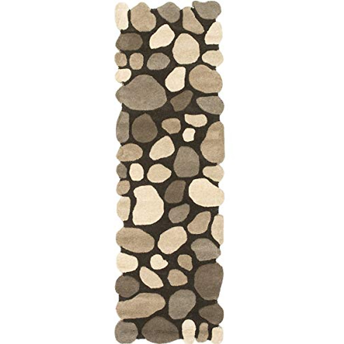 nuLOOM Pebbles Hand Tufted Wool Runner Rug, 2' 6" x 10', Natural