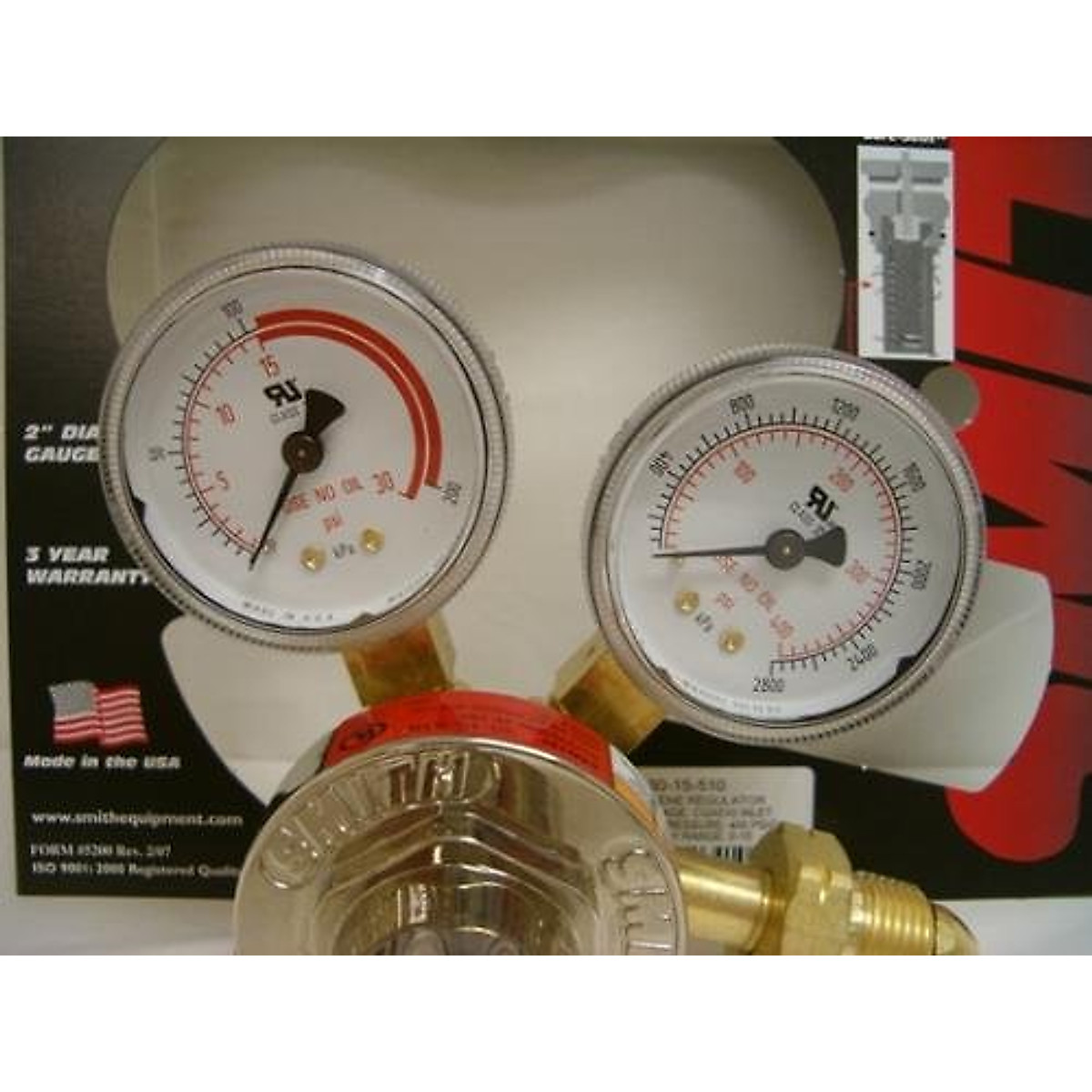 Miller Electric Regulator, Cylinder, Acetylene, CGA-510 (30-15-510)