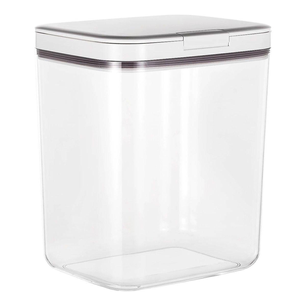 Tideme Rice Containers, Large Flour Storage Container, 5.5 L Rice Storage Container Box with Automatic Flip-Up Lid, 8.1×6.5×9.6 Inch