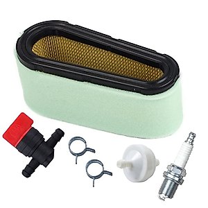 HIFROM 496894 Air Filter 272403S Pre Filter with 394358 Fuel Filter 494768 Fuel Shut Off Valve replacement for 282700 12.5-17 HP Engines