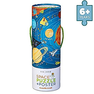 Crocodile Creek Space Puzzle & Poster - 200 Piece