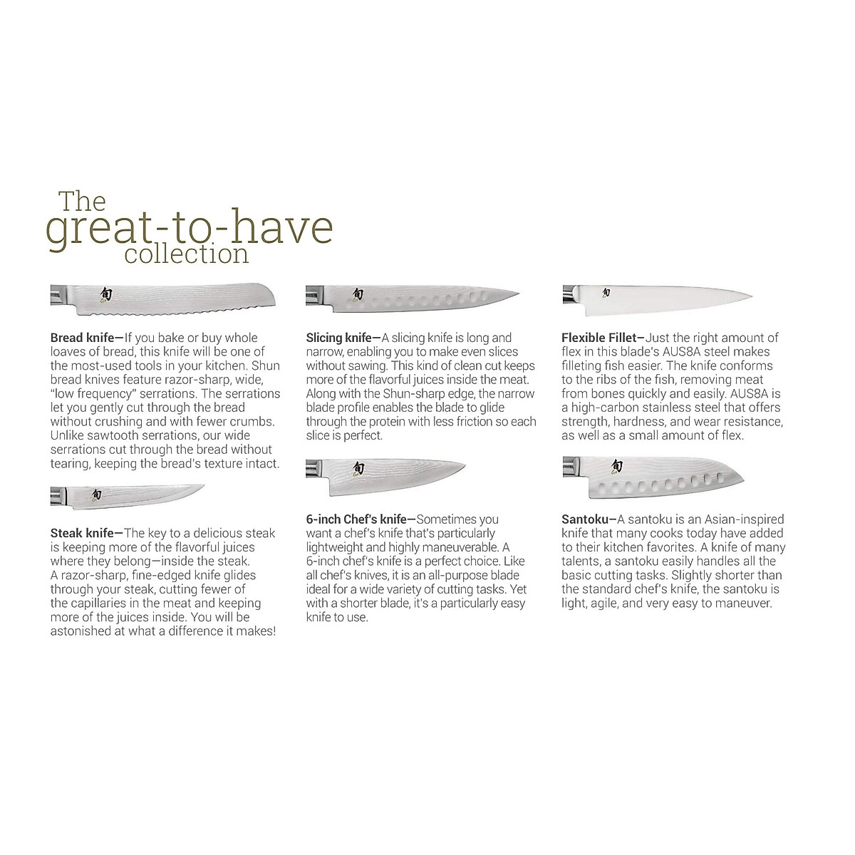 Shun Cutlery Classic Santoku Knife 5.5", Asian-Inspired Knife for All-Purpose Food Prep, Chef Knife Alternative, Handcrafted Japanese Knife