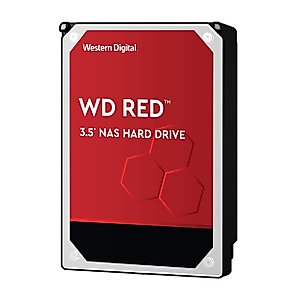 WD Red 4TB NAS Hard Disk Drive - 5400 RPM Class SATA 6 Gb/s 64MB Cache 3.5 Inch - WD40EFRX (Renewed)
