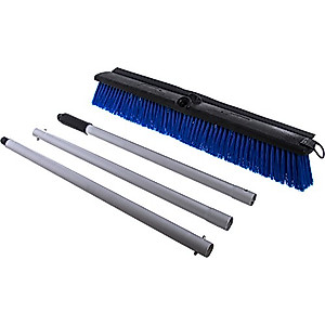SPARTA Sweep Complete Floor Sweep with Squeegee for Catering, Buffets, Restaurants, Stainless Steel, 24 Inches, Blue, (Pack of 6)